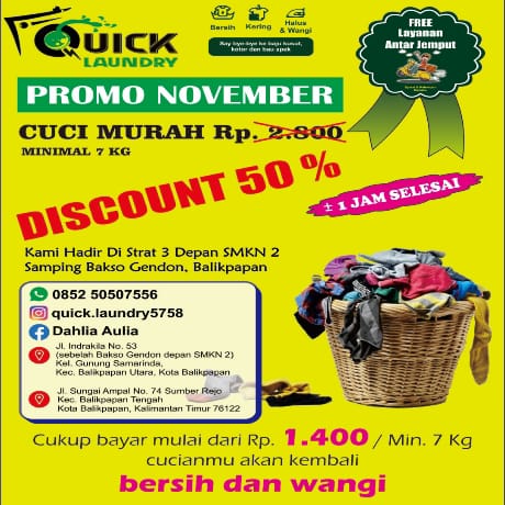 QUICK LAUNDRY - PesanLaundry.com